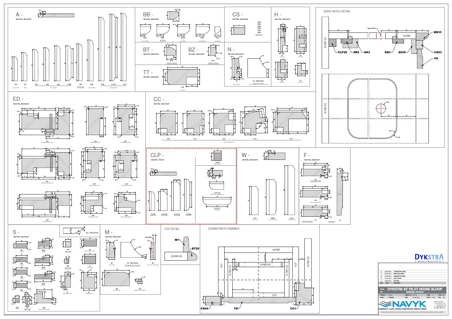 Interior yacht design - NAVYK - Interior engineering, 3D Yacht