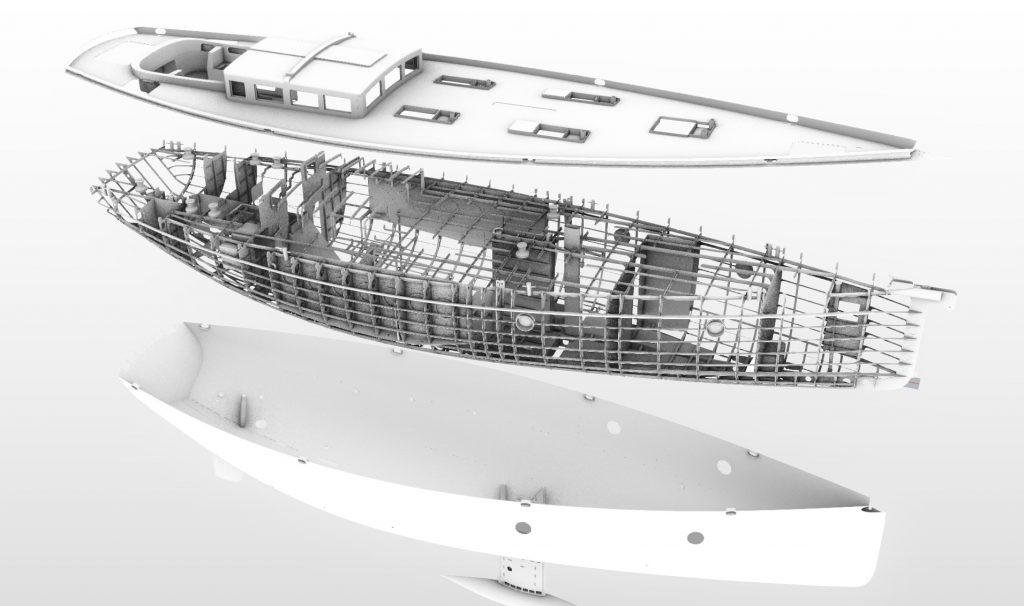 Marine engineering - NAVYK - Naval architecture, Yacht drawing
