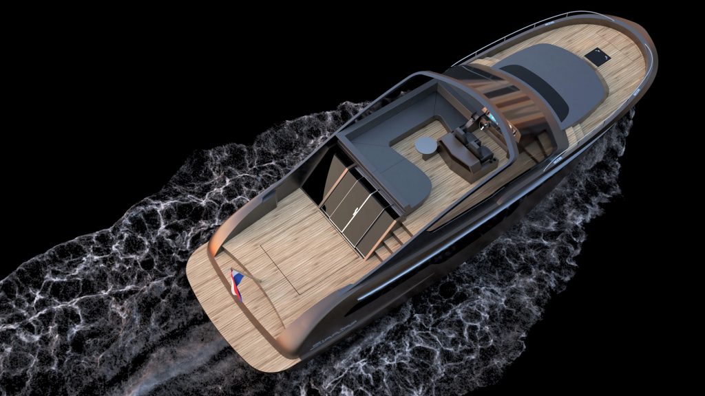 Graphic presentations, yacht architecture - NAVYK - Yacht rendering