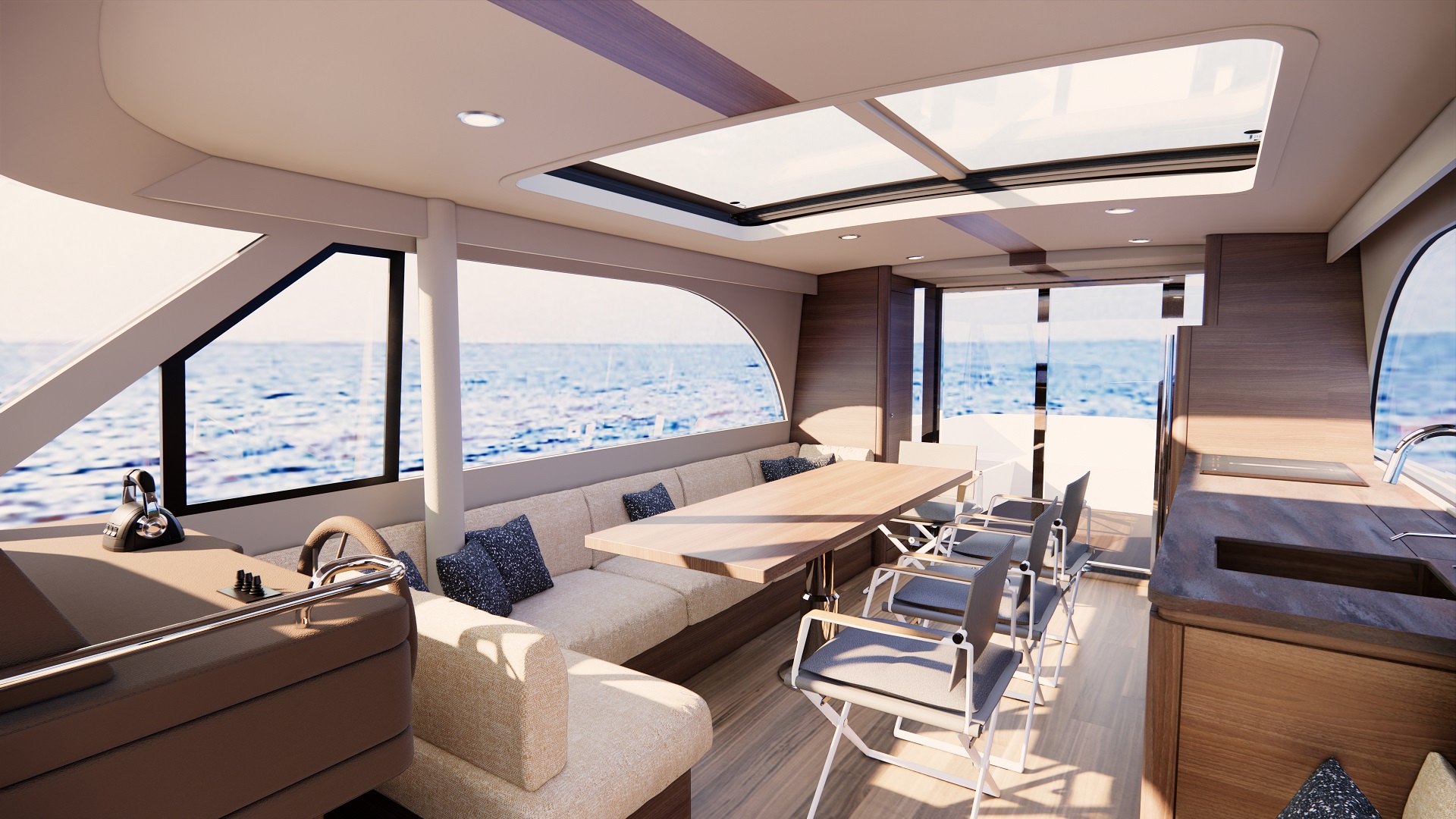 Graphic presentations, yacht architecture - NAVYK - Yacht rendering