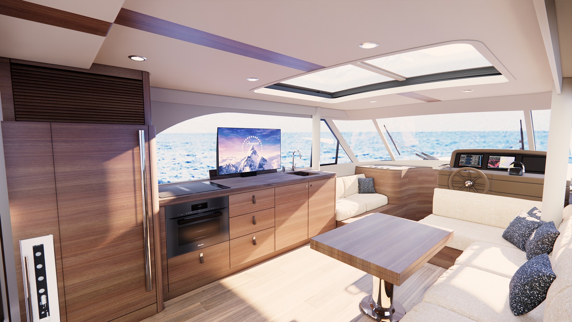 Graphic presentations, yacht architecture - NAVYK - Yacht rendering