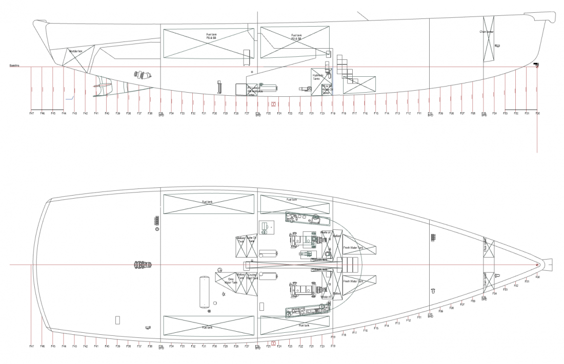 Yacht system engineering - NAVYK - Yacht drawing, diagrams and routing